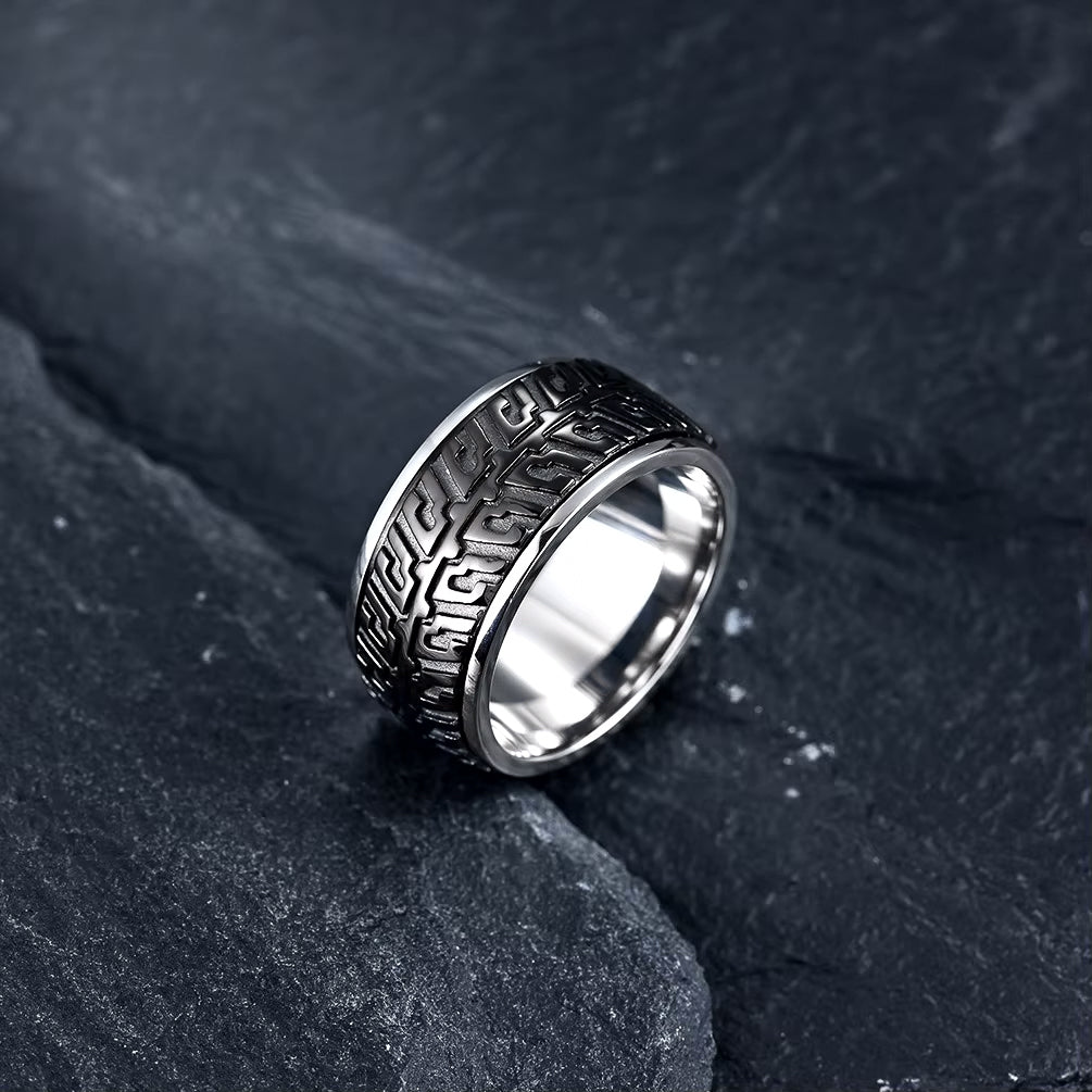 9MM Men's Titanium Rotating Ring Gear Mechanical Spinner – Innovato Design