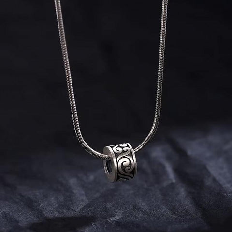 Men's Sterling Silver Snake Necklace Pendant – Innovato Design