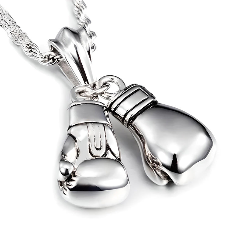Boxing Glove Pendant Necklaces | Sterling Silver | Stainless Steel ...