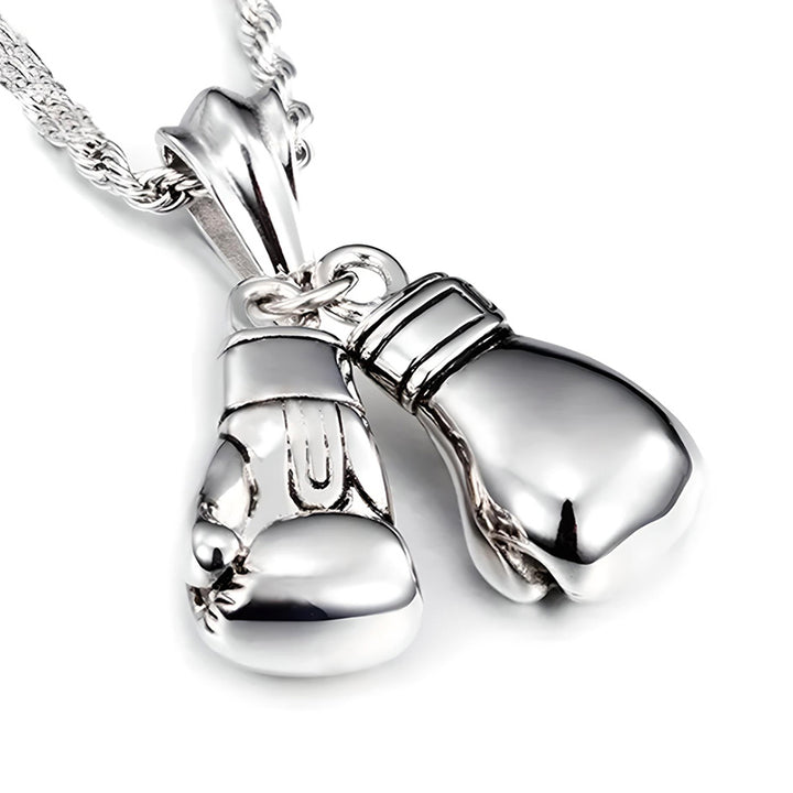 Boxing Glove Pendant Necklaces | Sterling Silver | Stainless Steel ...