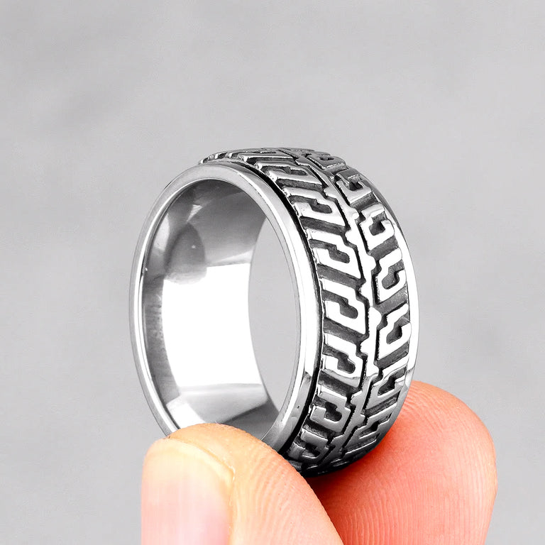 9MM Men's Titanium Rotating Ring Gear Mechanical Spinner – Innovato Design