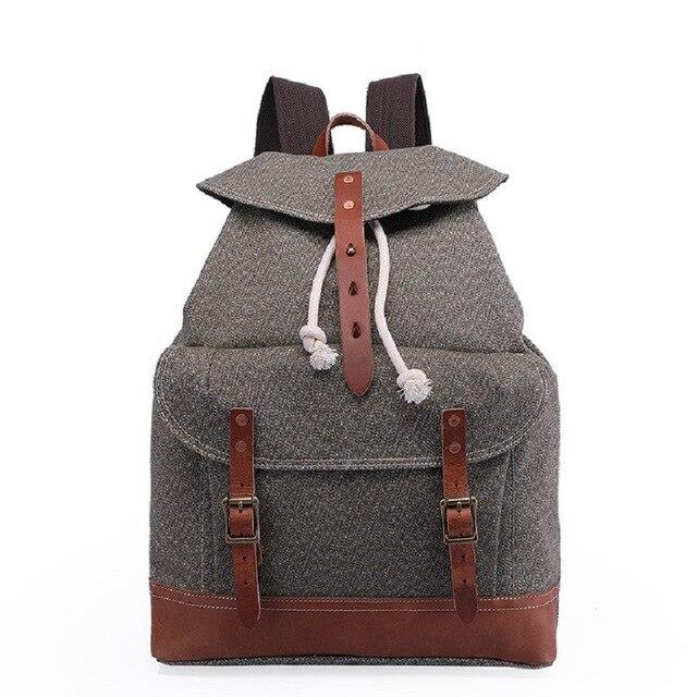 Canvas Leather Travel Backpack 20 to 35 Litre – Innovato Design