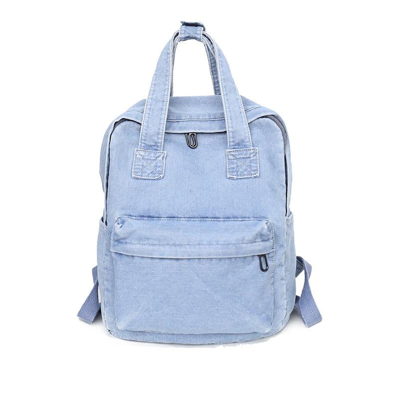 Blue Denim Canvas Casual 20 to 35 Litre Backpack – Innovato Design