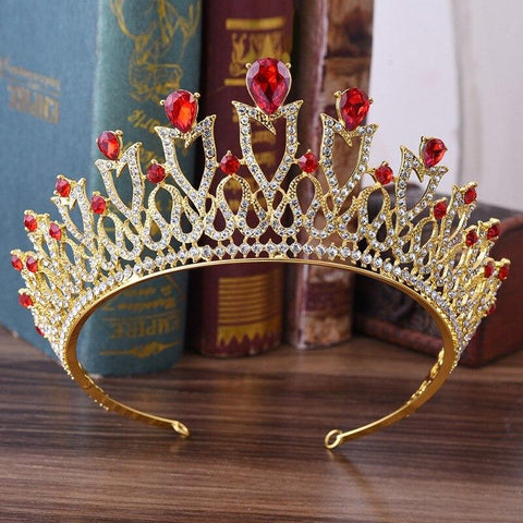 European Monarch Crystal Wedding Queen Crown Tiaras – Innovato Design