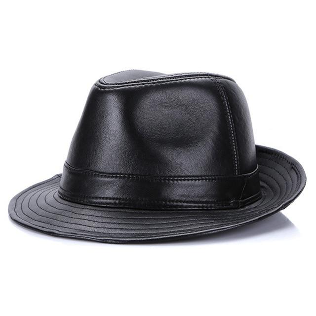 British Style Vintage Leather Patchwork Fedora Trilby Hat – Innovato Design