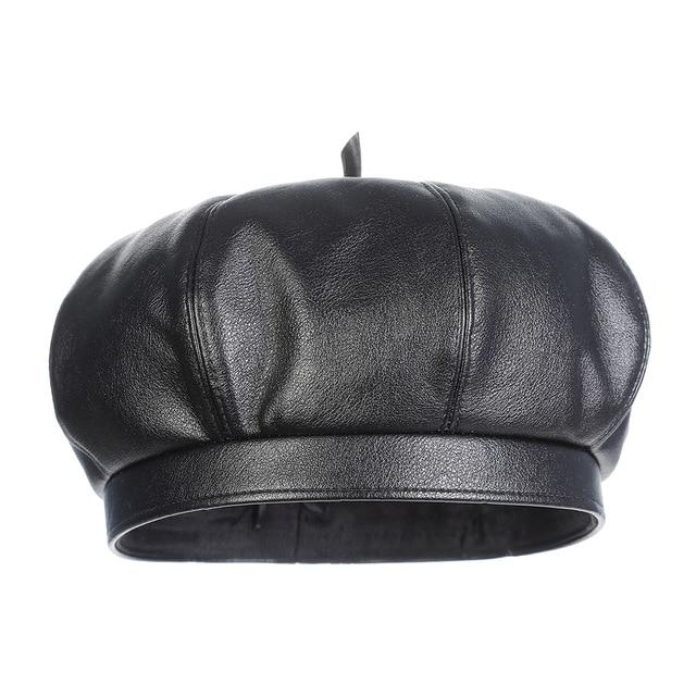 Polyurethane Leather British Painter Octagonal Hat – Innovato Design