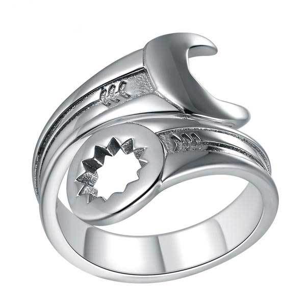 925 Sterling Silver Wrench Ring Unisex and Adjustable Size – Innovato ...