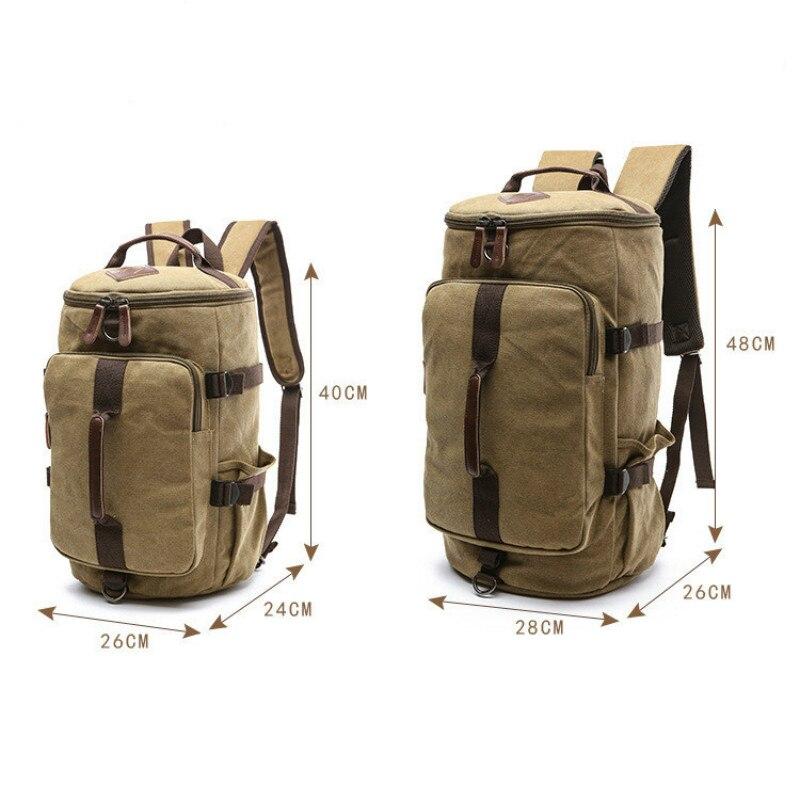 Multifunction Waterproof Canvas Leather Backpack for Men – Innovato Design