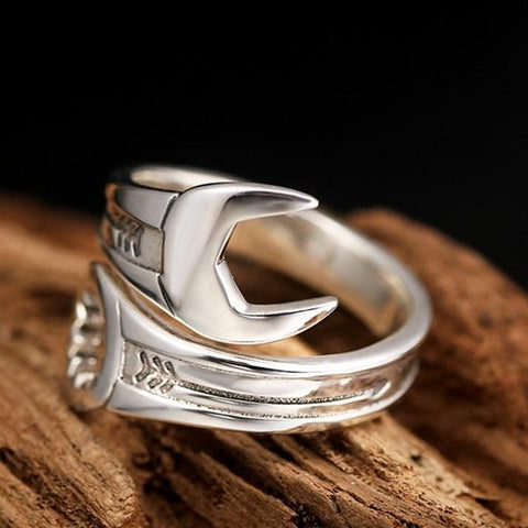 925 Sterling Silver Wrench Ring Unisex and Adjustable Size – Innovato ...
